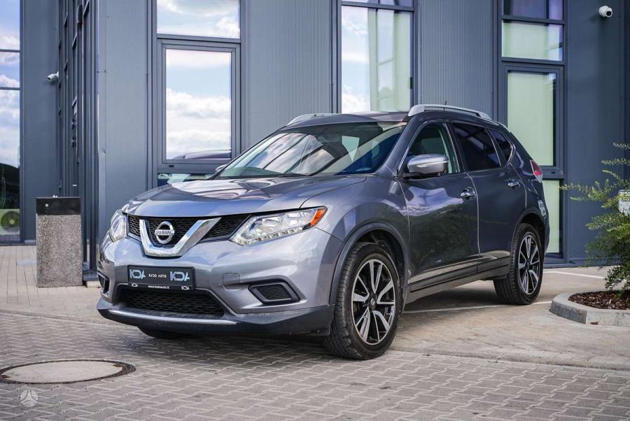 Grey Nissan X-Trail 2015 in Kaunas, with an engine capacity of 2.49 L and mileage of 128 thousand km for 9750 €, photo 4 on AUTOMOTO.COM.LV