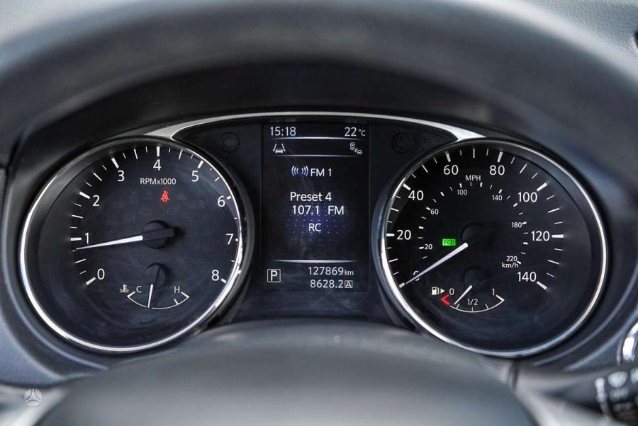 Grey Nissan X-Trail 2015 in Kaunas, with an engine capacity of 2.49 L and mileage of 128 thousand km for 9750 €, photo 21 on AUTOMOTO.COM.LV