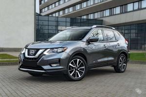 Pelēks Nissan X-Trail 2017 Klaipėda, ar dzinēja tilpumu 2.50 L un nobraukumu 134 tūkst. km par 11600 €, foto  vietnē AUTOMOTO.COM.LV