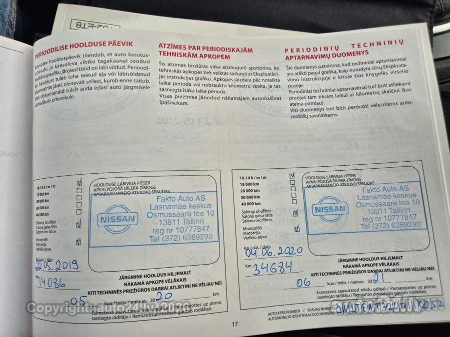 Оранжевый Ниссан ИксТрейл 2018 в Тарту, объемом двигателя 2.00 л и пробегом 159 тыс. км за 16790 €, фото 12 на AUTOMOTO.COM.LV