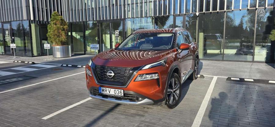 Oranžs Nissan X-Trail 2023 Kauņa, ar dzinēja tilpumu 1.50 L un nobraukumu 54 tūkst. km par 33950 €, foto 1 vietnē AUTOMOTO.COM.LV