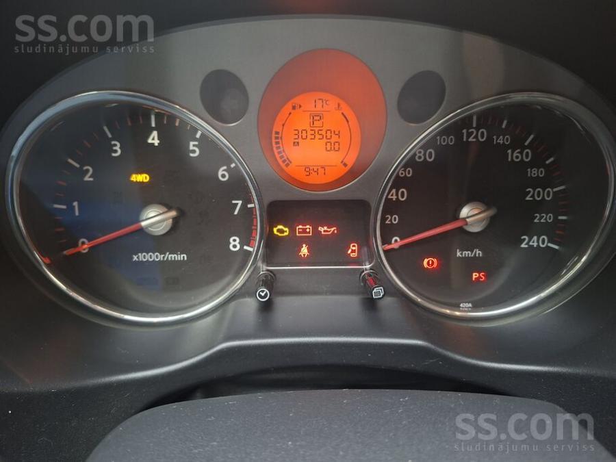 Balts Nissan X-Trail 2008 Rīga, ar dzinēja tilpumu 2.50 L un nobraukumu 304 tūkst. km par 1900 €, foto 12 vietnē AUTOMOTO.COM.LV
