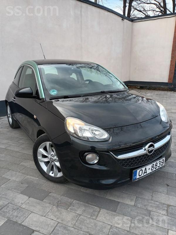 Black Opel Adam 2013 in Riga, with an engine capacity of 1.20 L and mileage of 242 thousand km for 3450 €, photo 1 on AUTOMOTO.COM.LV