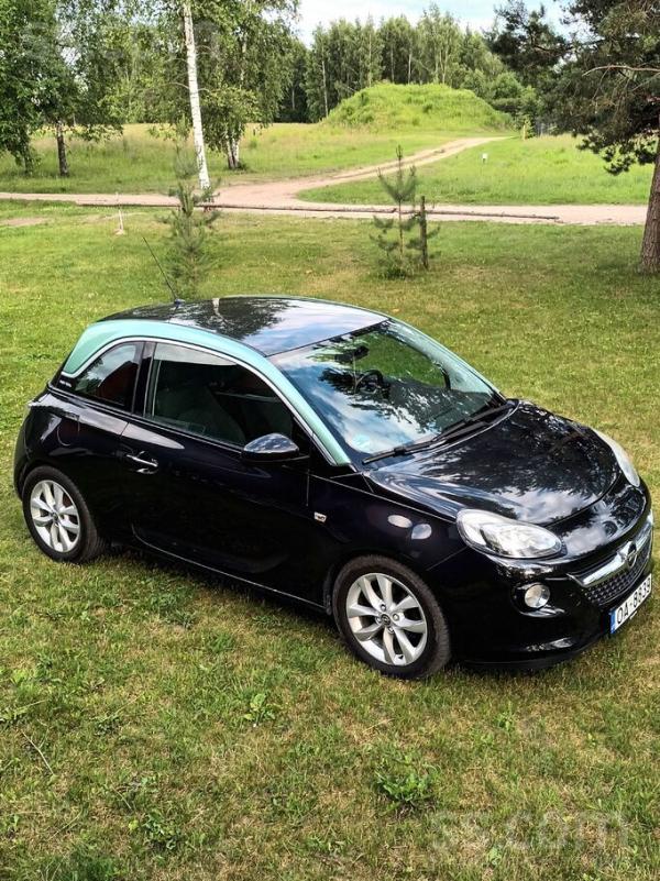 Black Opel Adam 2013 in Riga, with an engine capacity of 1.20 L and mileage of 242 thousand km for 2950 €, photo 1 on AUTOMOTO.COM.LV