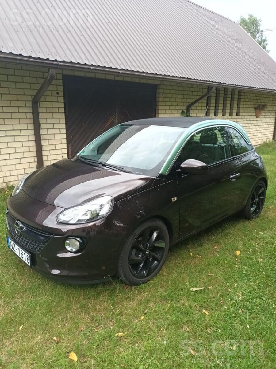 Brown Opel Adam 2016 in Riga, with an engine capacity of 1.40 L and mileage of 153 thousand km for 4750 €, photo 1 on AUTOMOTO.COM.LV