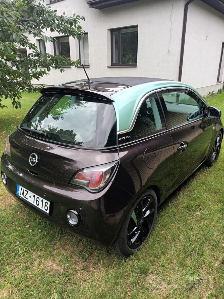 Brown Opel Adam 2016 in Riga, with an engine capacity of 1.40 L and mileage of 153 thousand km for 4750 €, photo 4 on AUTOMOTO.COM.LV