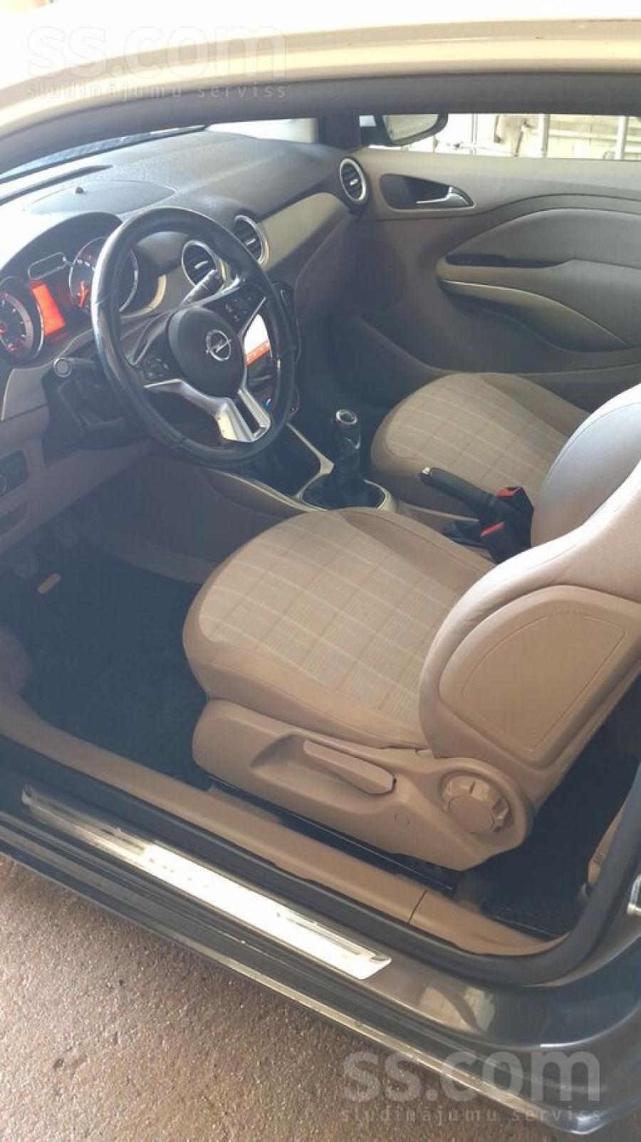 Grey Opel Adam 2013 in Tukums, with an engine capacity of 1.40 L and mileage of 184 thousand km for 2900 €, photo 8 on AUTOMOTO.COM.LV