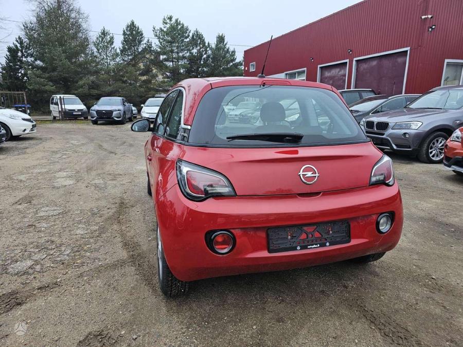 Red Opel Adam 2013 in Ukmerge, with an engine capacity of 1.23 L and mileage of 71 thousand km for 3500 €, photo 5 on AUTOMOTO.COM.LV