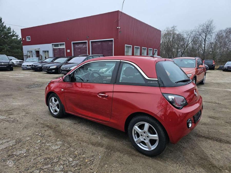 Red Opel Adam 2013 in Ukmerge, with an engine capacity of 1.23 L and mileage of 71 thousand km for 3500 €, photo 7 on AUTOMOTO.COM.LV