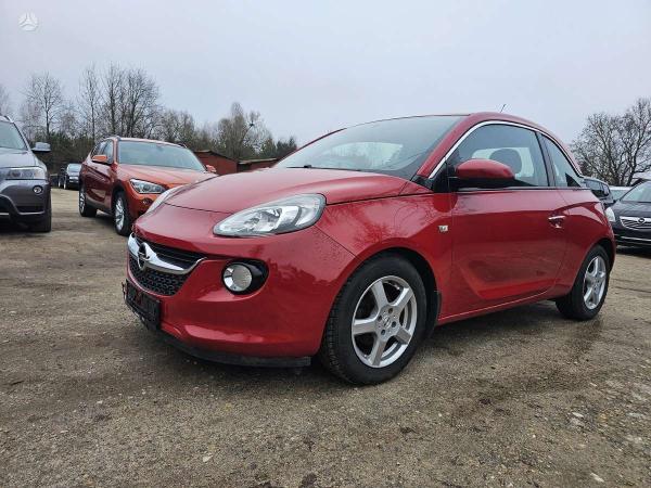 Red Opel Adam 2013 in Ukmerge, with an engine capacity of 1.23 L and mileage of 71 thousand km for 3500 €, photo 8 on AUTOMOTO.COM.LV