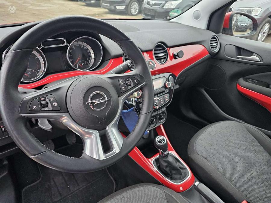 Red Opel Adam 2013 in Ukmerge, with an engine capacity of 1.23 L and mileage of 71 thousand km for 3500 €, photo 11 on AUTOMOTO.COM.LV