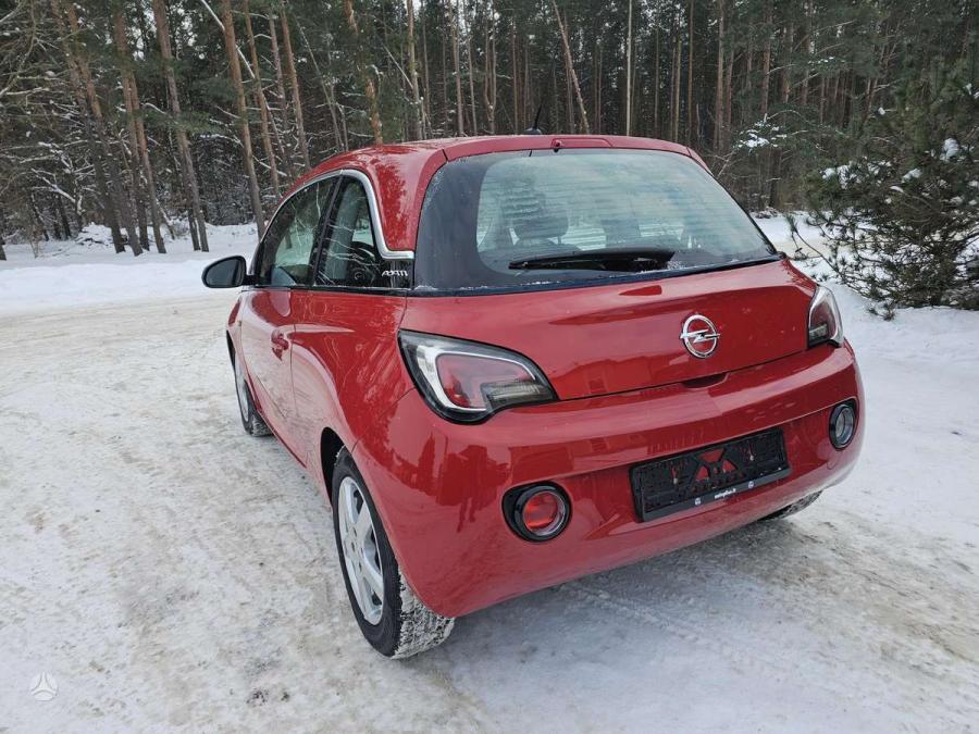 Red Opel Adam 2013 in Ukmerge, with an engine capacity of 1.23 L and mileage of 71 thousand km for 3500 €, photo 7 on AUTOMOTO.COM.LV