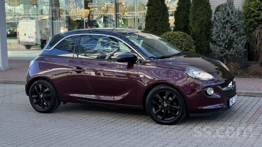 Violet Opel Adam 2016 in Riga, with an engine capacity of 1.40 L and mileage of 83 thousand km for 6700 €, photo 1 on AUTOMOTO.COM.LV