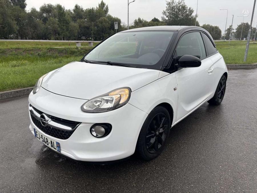 White Opel Adam 2016 in Taurage, with an engine capacity of 1.40 L and mileage of 170 thousand km for 3950 €, photo 1 on AUTOMOTO.COM.LV