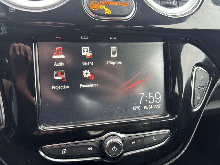 White Opel Adam 2016 in Taurage, with an engine capacity of 1.40 L and mileage of 170 thousand km for 3950 €, photo 16 on AUTOMOTO.COM.LV