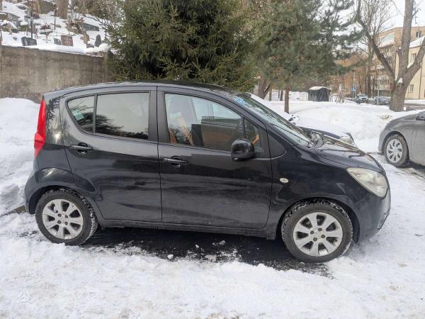 Black Opel Agila 2008 in Vilnius, with an engine capacity of 1.24 L and mileage of 58 thousand km for 3100 €, photo 4 on AUTOMOTO.COM.LV