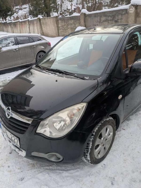 Black Opel Agila 2008 in Vilnius, with an engine capacity of 1.24 L and mileage of 58 thousand km for 3100 €, photo 6 on AUTOMOTO.COM.LV