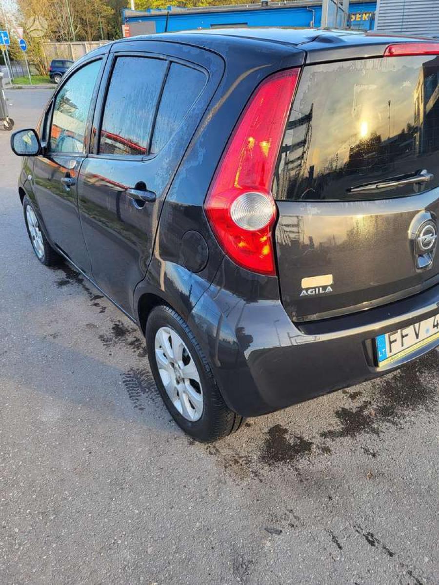 Black Opel Agila 2009 in Klaipeda, with an engine capacity of 1.20 L and mileage of 212 thousand km for 1650 €, photo 6 on AUTOMOTO.COM.LV
