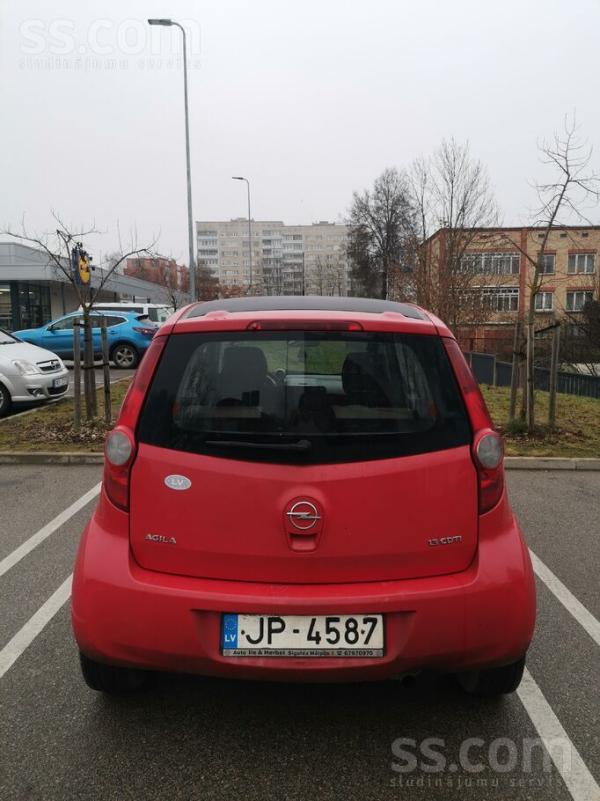 Red Opel Agila 2008 in Daugavpils, with an engine capacity of 1.30 L and mileage of 238 thousand km for 2500 €, photo 2 on AUTOMOTO.COM.LV