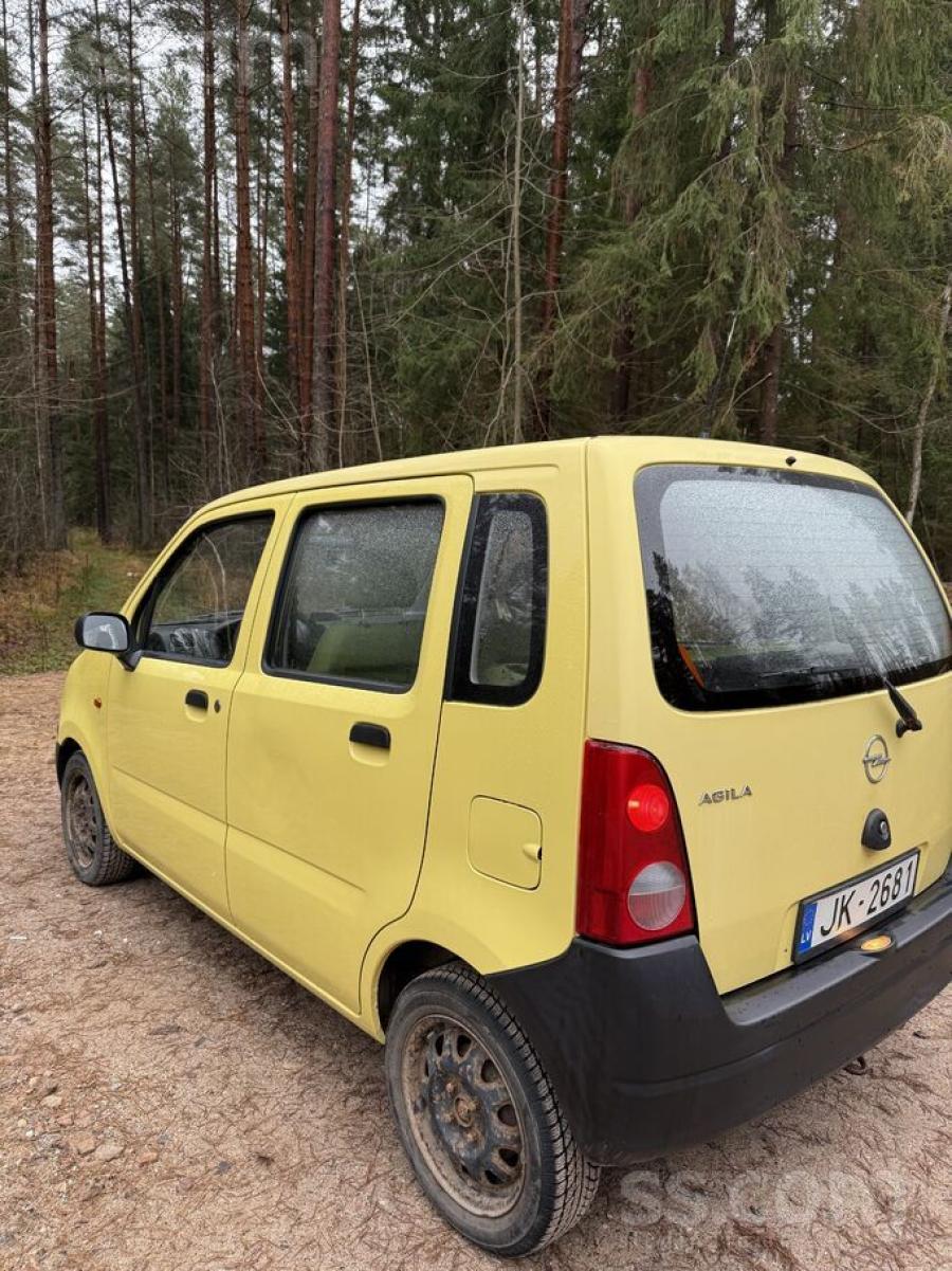 Dzeltens Opel Agila 2003 Jelgava, ar dzinēja tilpumu 1.00 L un nobraukumu 94 tūkst. km par 1300 €, foto 22 vietnē AUTOMOTO.COM.LV