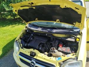 Yellow Opel Agila 2004 in Siauliai, with an engine capacity of 1.25 L and mileage of 312 thousand km for 1500 €, photo 8 on AUTOMOTO.COM.LV