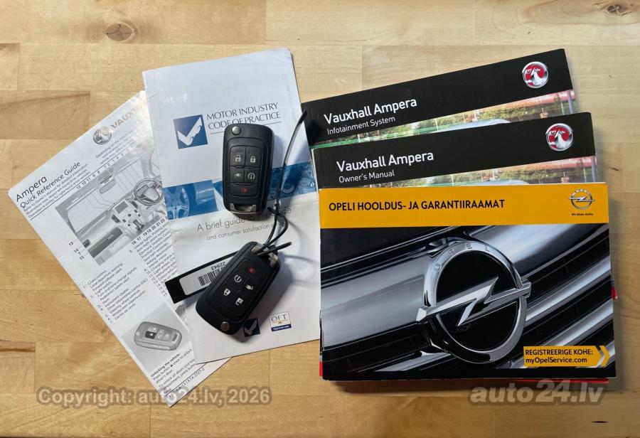 Black Opel Ampera 2015 in Tallinn, with an engine capacity of 1.40 L and mileage of 177 thousand km for 10900 €, photo 14 on AUTOMOTO.COM.LV