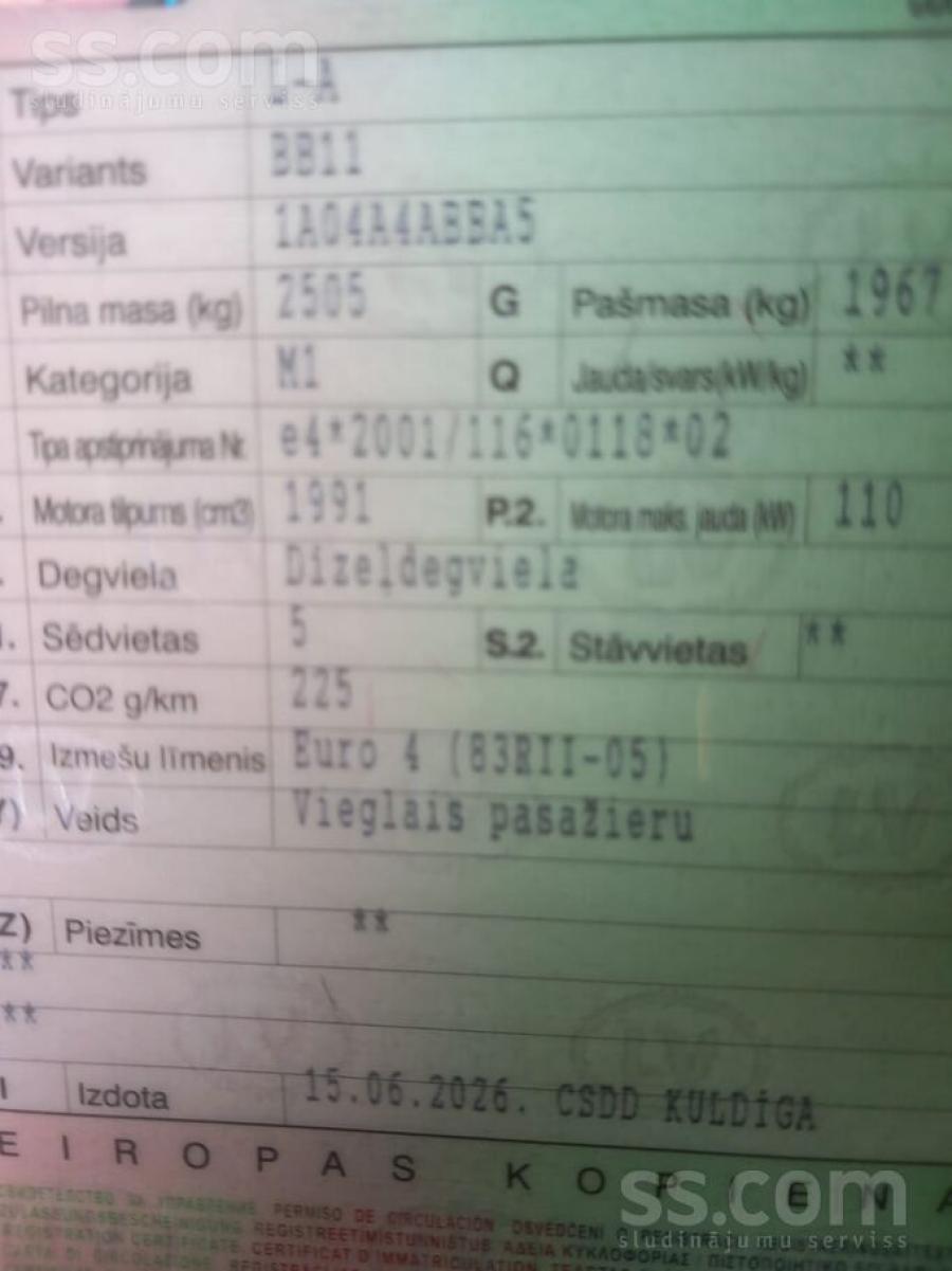Black Opel Antara 2007 in Kuldiga, with an engine capacity of 1.90 L and mileage of 240 thousand km for 1700 €, photo 7 on AUTOMOTO.COM.LV