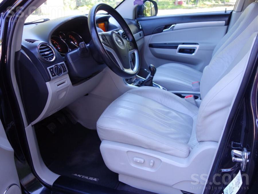 Black Opel Antara 2013 in Riga, with an engine capacity of 2.20 L and mileage of 0 thousand km for 4550 €, photo 7 on AUTOMOTO.COM.LV