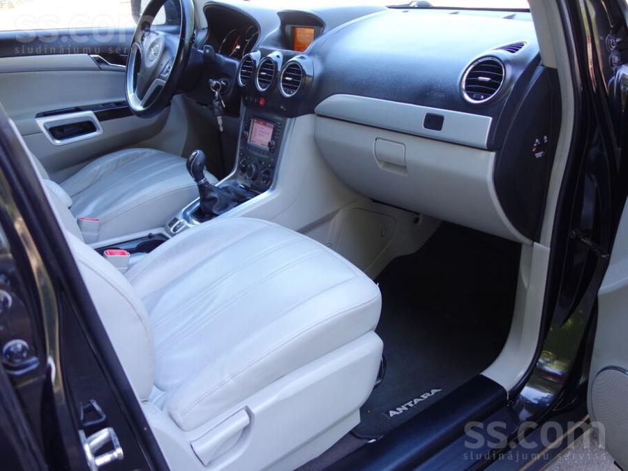 Black Opel Antara 2013 in Riga, with an engine capacity of 2.20 L and mileage of 0 thousand km for 4550 €, photo 18 on AUTOMOTO.COM.LV