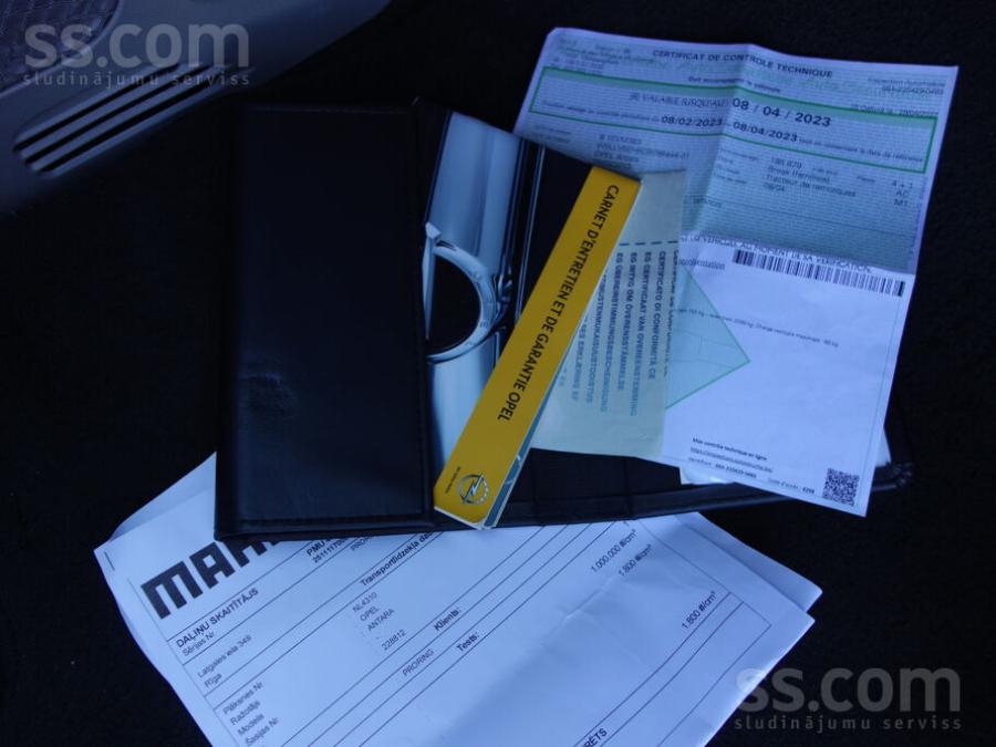 Black Opel Antara 2013 in Riga, with an engine capacity of 2.20 L and mileage of 0 thousand km for 4550 €, photo 21 on AUTOMOTO.COM.LV