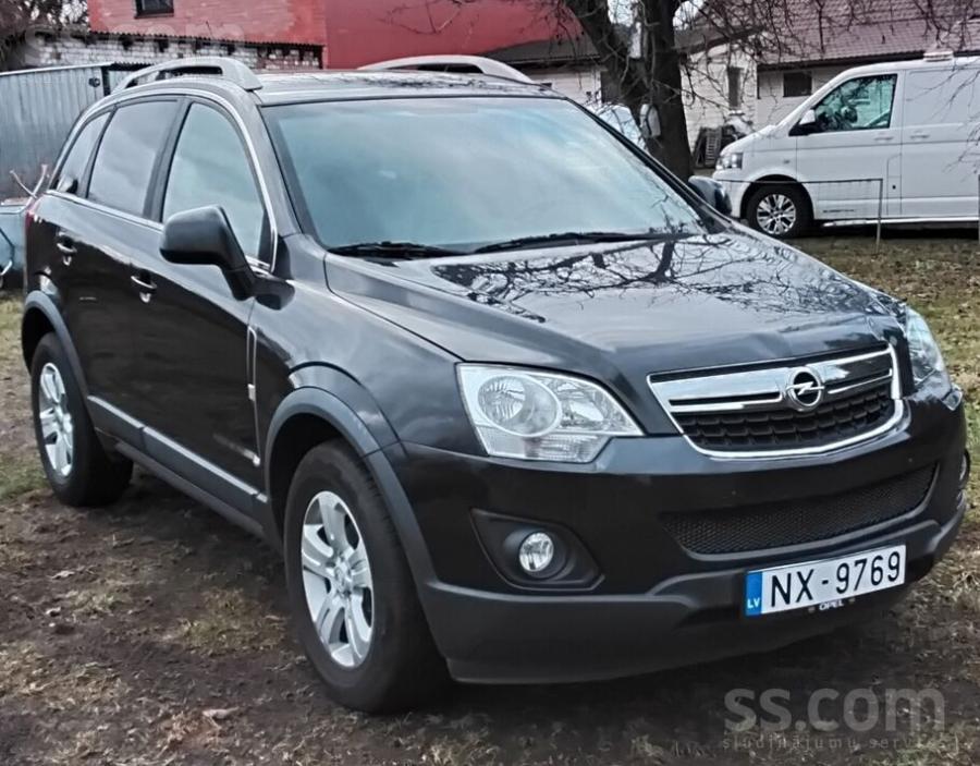 Black Opel Antara 2015 in Riga, with an engine capacity of 2.20 L and mileage of 119 thousand km for 6996 €, photo 1 on AUTOMOTO.COM.LV