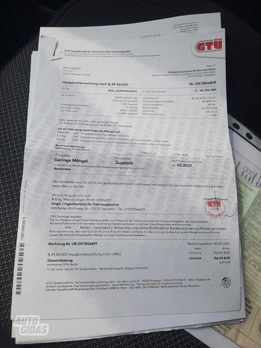 Опель Антара 2008 в Кретинга, объемом двигателя 2.00 л и пробегом 219 тыс. км за 3450 €, фото 28 на AUTOMOTO.COM.LV