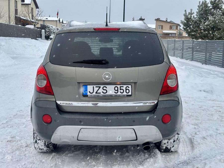 Pelēks Opel Antara 2008 Viļņa, ar dzinēja tilpumu 1.99 L un nobraukumu 257 tūkst. km par 3300 €, foto 4 vietnē AUTOMOTO.COM.LV