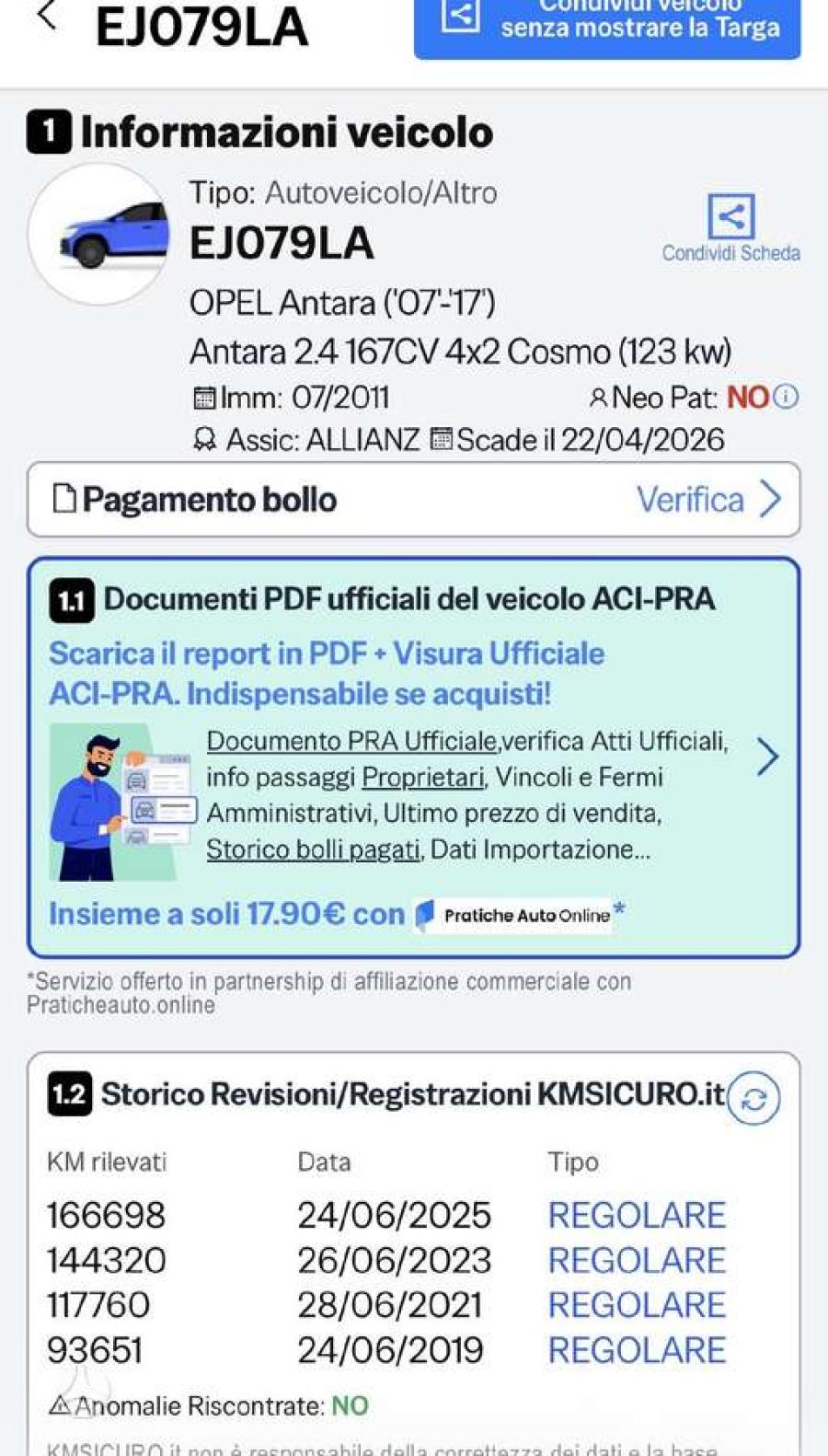 Grey Opel Antara 2011 in Silute, with an engine capacity of 2.38 L and mileage of 174 thousand km for 3999 €, photo 26 on AUTOMOTO.COM.LV