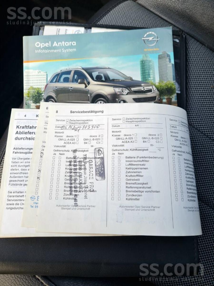 Grey Opel Antara 2013 in Bauska, with an engine capacity of 2.20 L and mileage of 226 thousand km for 3999 €, photo 7 on AUTOMOTO.COM.LV