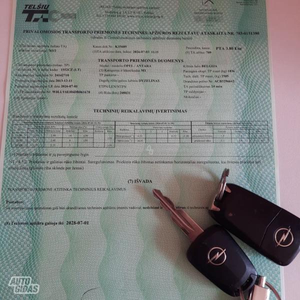 Pelēks Opel Antara 2013 Naujoji Akmenė, ar dzinēja tilpumu 2.20 L un nobraukumu 208 tūkst. km par 5700 €, foto 10 vietnē AUTOMOTO.COM.LV
