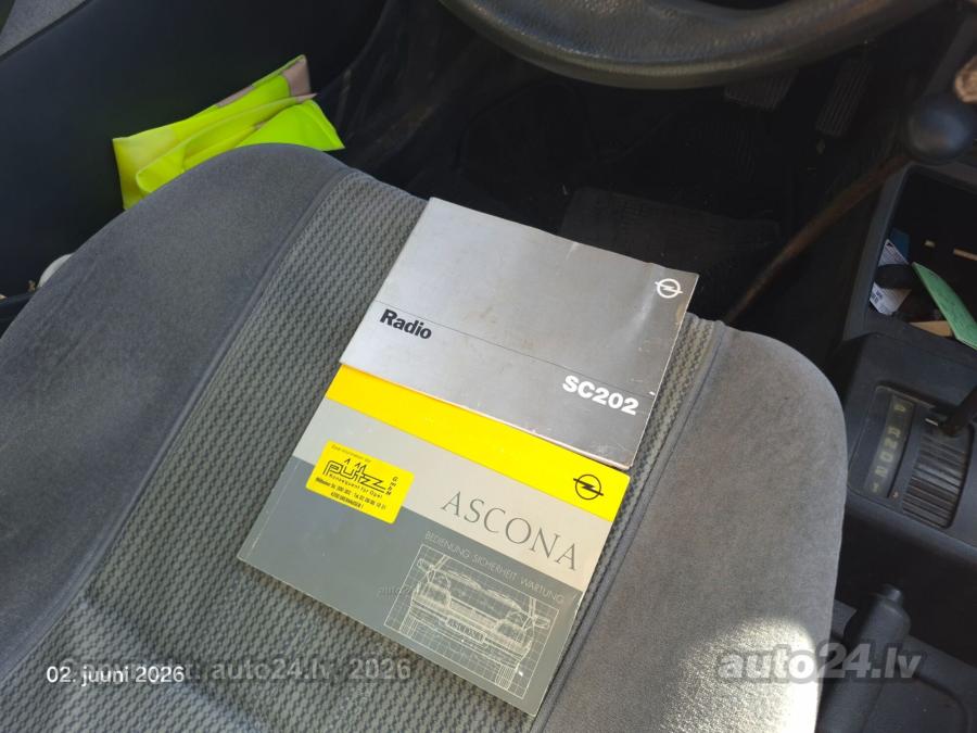 Opel Ascona 1988 in Parnu, with an engine capacity of 2.00 L and mileage of 88 thousand km for 1750 €, photo 15 on AUTOMOTO.COM.LV