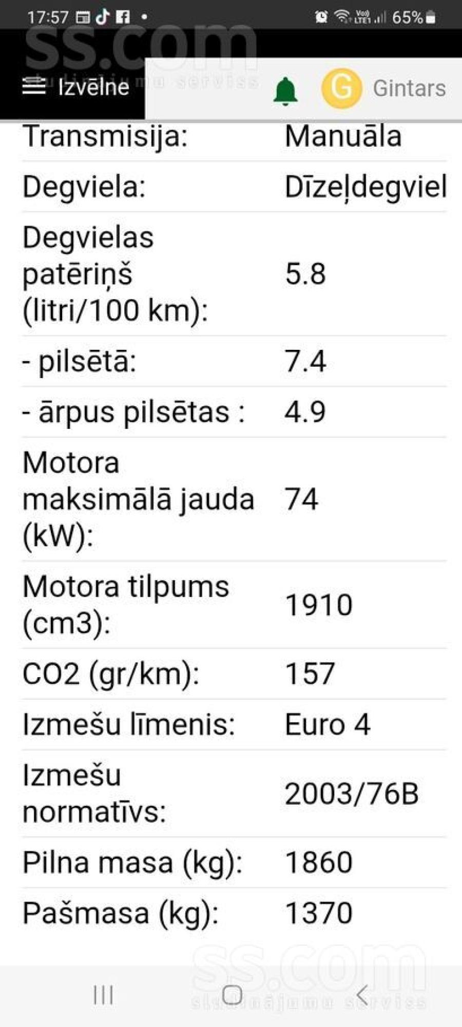 Melns Opel Astra 2006 Talsi, ar dzinēja tilpumu 1.90 L un nobraukumu 269 tūkst. km par 1490 €, foto 11 vietnē AUTOMOTO.COM.LV