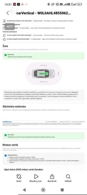 Черный Опель Астра 2004 в Каунас, объемом двигателя 1.91 л и пробегом 344 тыс. км за 1000 €, фото 13 на AUTOMOTO.COM.LV