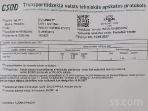 Black Opel Astra 2017 in Daugavpils, with an engine capacity of 1.60 L and mileage of 165 thousand km for 7990 €, photo 12 on AUTOMOTO.COM.LV