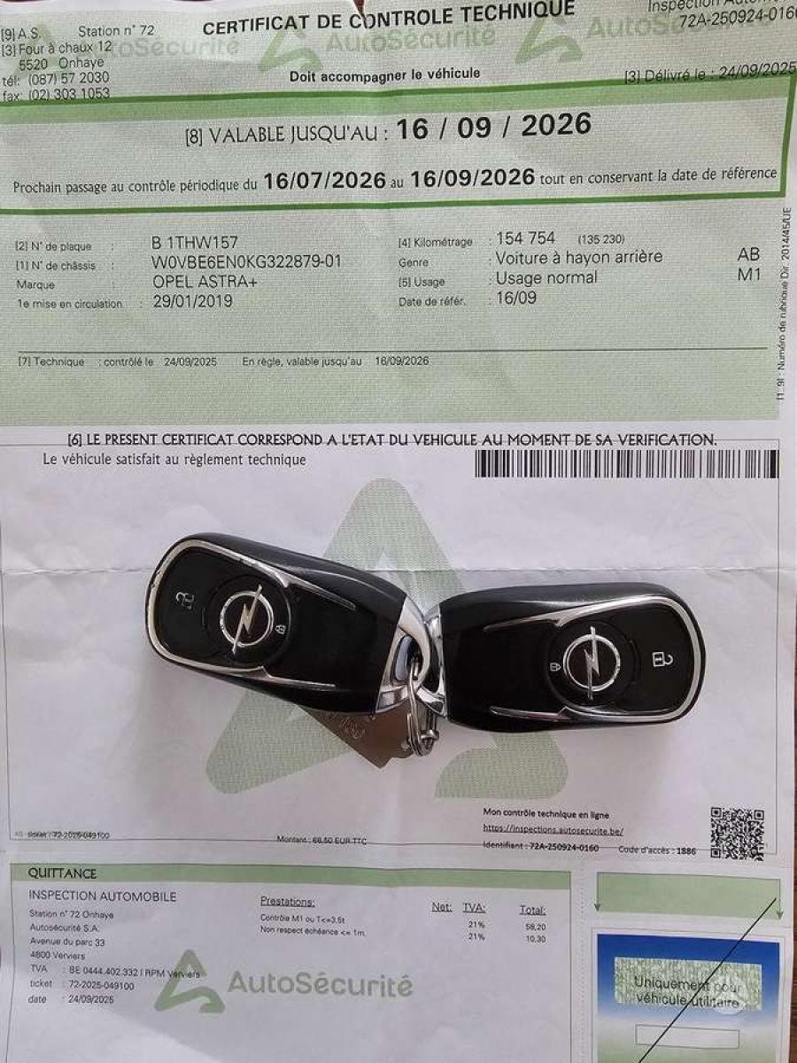 Melns Opel Astra 2019 Ukmergė, ar dzinēja tilpumu 1.60 L un nobraukumu 171 tūkst. km par 6400 €, foto 21 vietnē AUTOMOTO.COM.LV