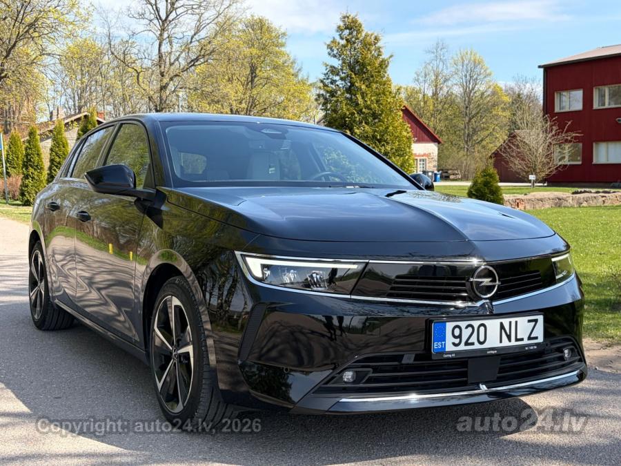 Black Opel Astra 2022 in Tallinn, with an engine capacity of 1.20 L and mileage of 47 thousand km for 18800 €, photo 1 on AUTOMOTO.COM.LV