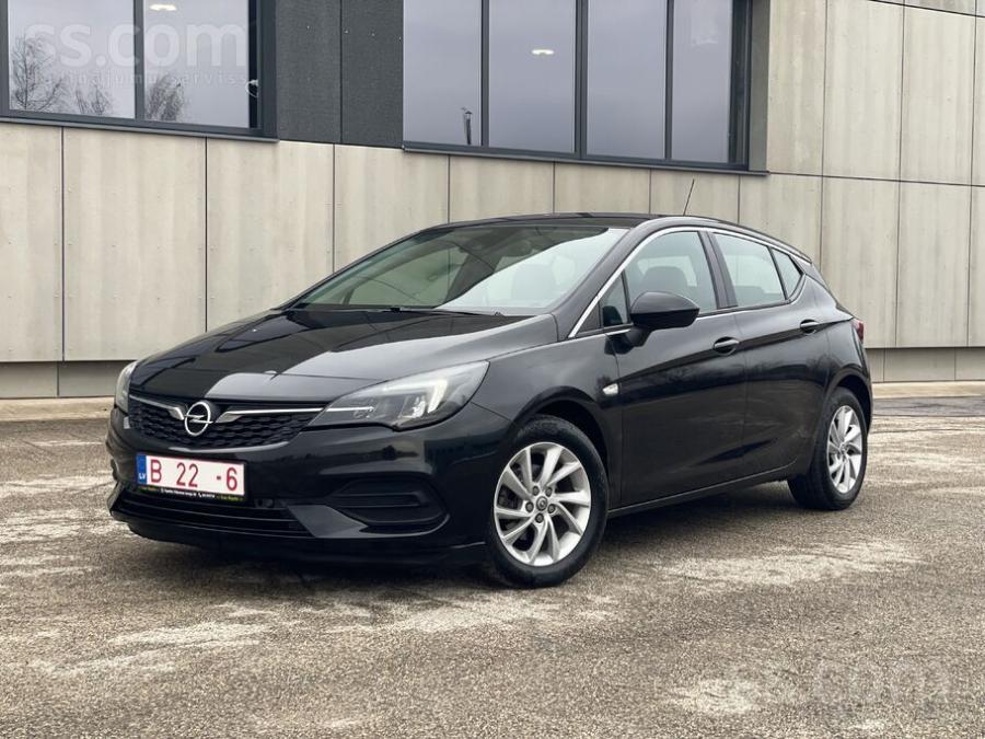Black Opel Astra 2022 in Riga, with an engine capacity of 1.50 L and mileage of 192 thousand km for 7390 €, photo 1 on AUTOMOTO.COM.LV