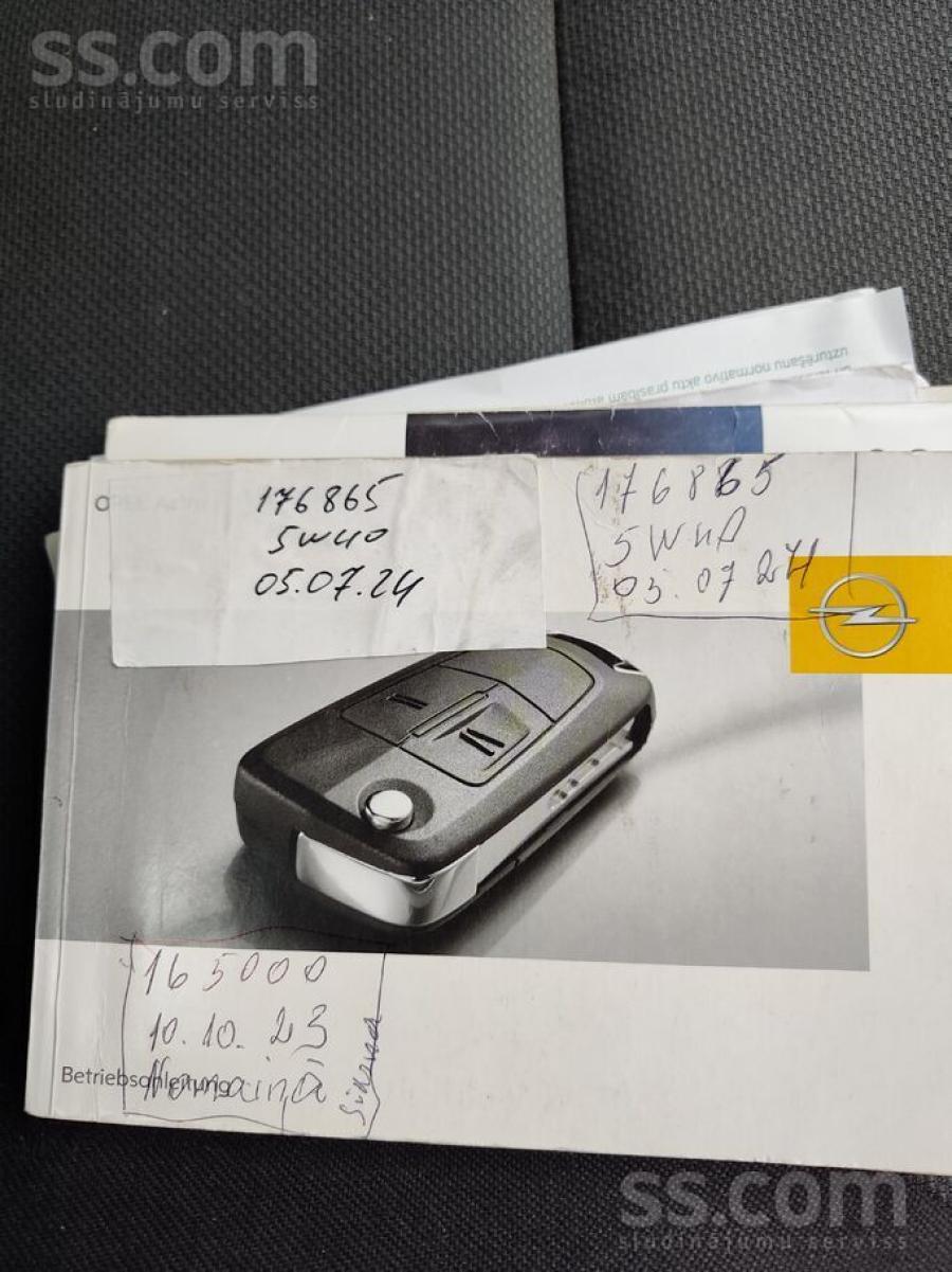 Черный Опель Астра 2005 в Резекне, объемом двигателя 1.60 л и пробегом 185 тыс. км за 1400 €, фото 11 на AUTOMOTO.COM.LV