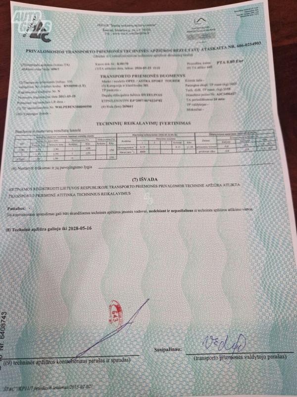 Черный Опель Астра 2011 в Радвилишкис, объемом двигателя 2.00 л и пробегом 270 тыс. км за 3800 €, фото 9 на AUTOMOTO.COM.LV