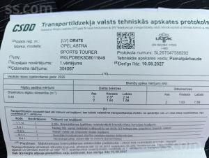 Черный Опель Астра 2012 в Валмиера, объемом двигателя 1.70 л и пробегом 304 тыс. км за 3750 €, фото 12 на AUTOMOTO.COM.LV