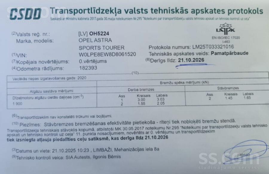 Black Opel Astra 2013 in Riga, with an engine capacity of 1.70 L and mileage of 182 thousand km for 5750 €, photo 31 on AUTOMOTO.COM.LV