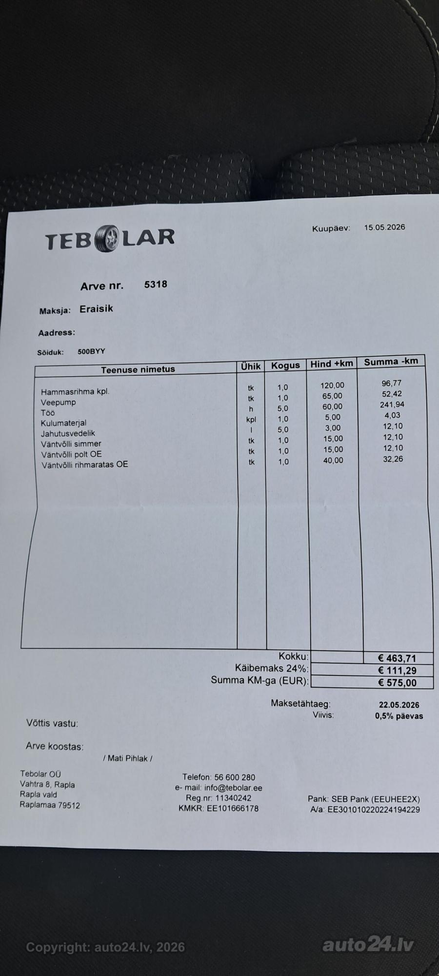 Melns Opel Astra 2015 Tallina, ar dzinēja tilpumu 2.00 L un nobraukumu 395 tūkst. km par 3500 €, foto 18 vietnē AUTOMOTO.COM.LV