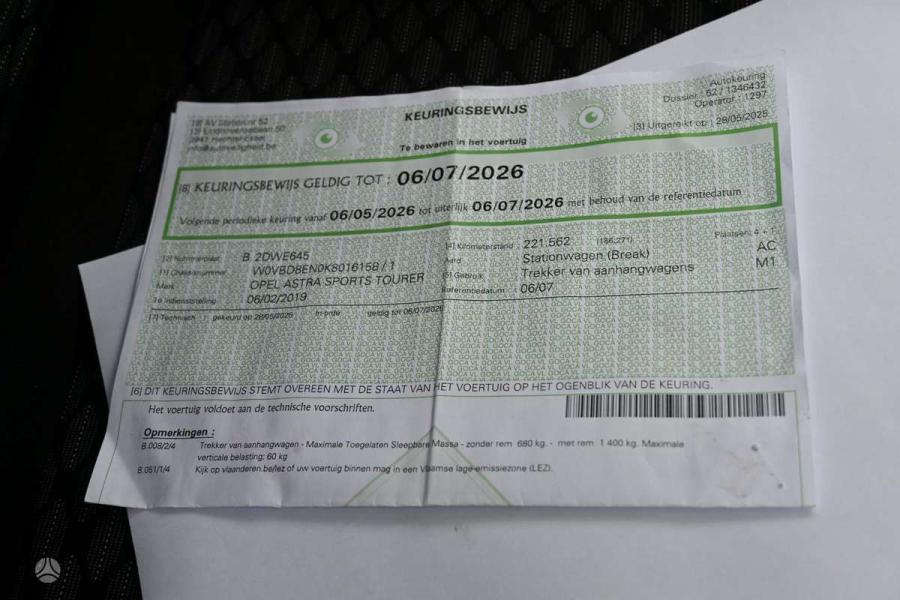 Черный Опель Астра 2019 в Кретинга, объемом двигателя 1.60 л и пробегом 239 тыс. км за 5950 €, фото 27 на AUTOMOTO.COM.LV