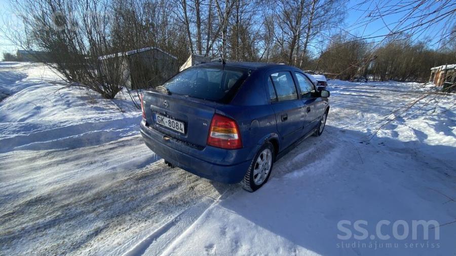 Синий Опель Астра 2002 в Рига, объемом двигателя 1.60 л и пробегом 126 тыс. км за 870 €, фото 4 на AUTOMOTO.COM.LV